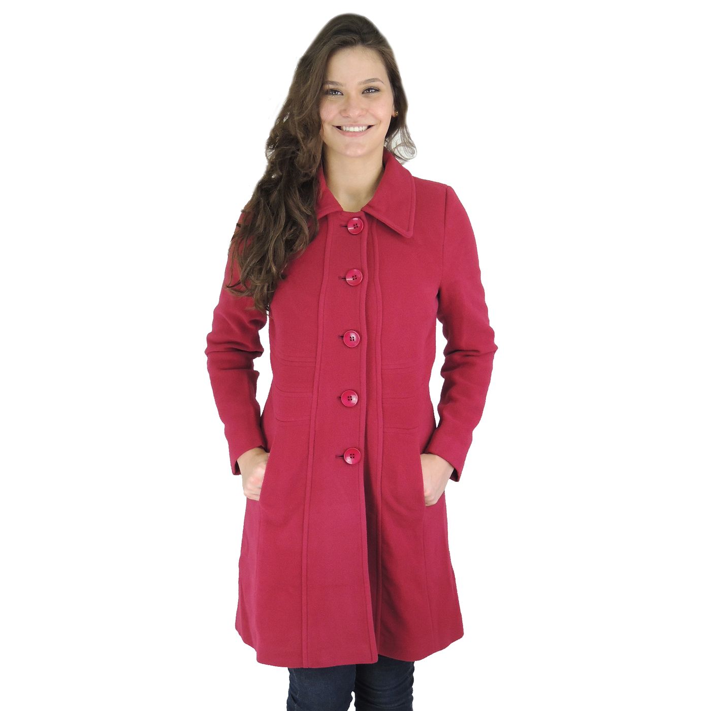 Sobretudo Feminino Cherry Red - fieroshop
