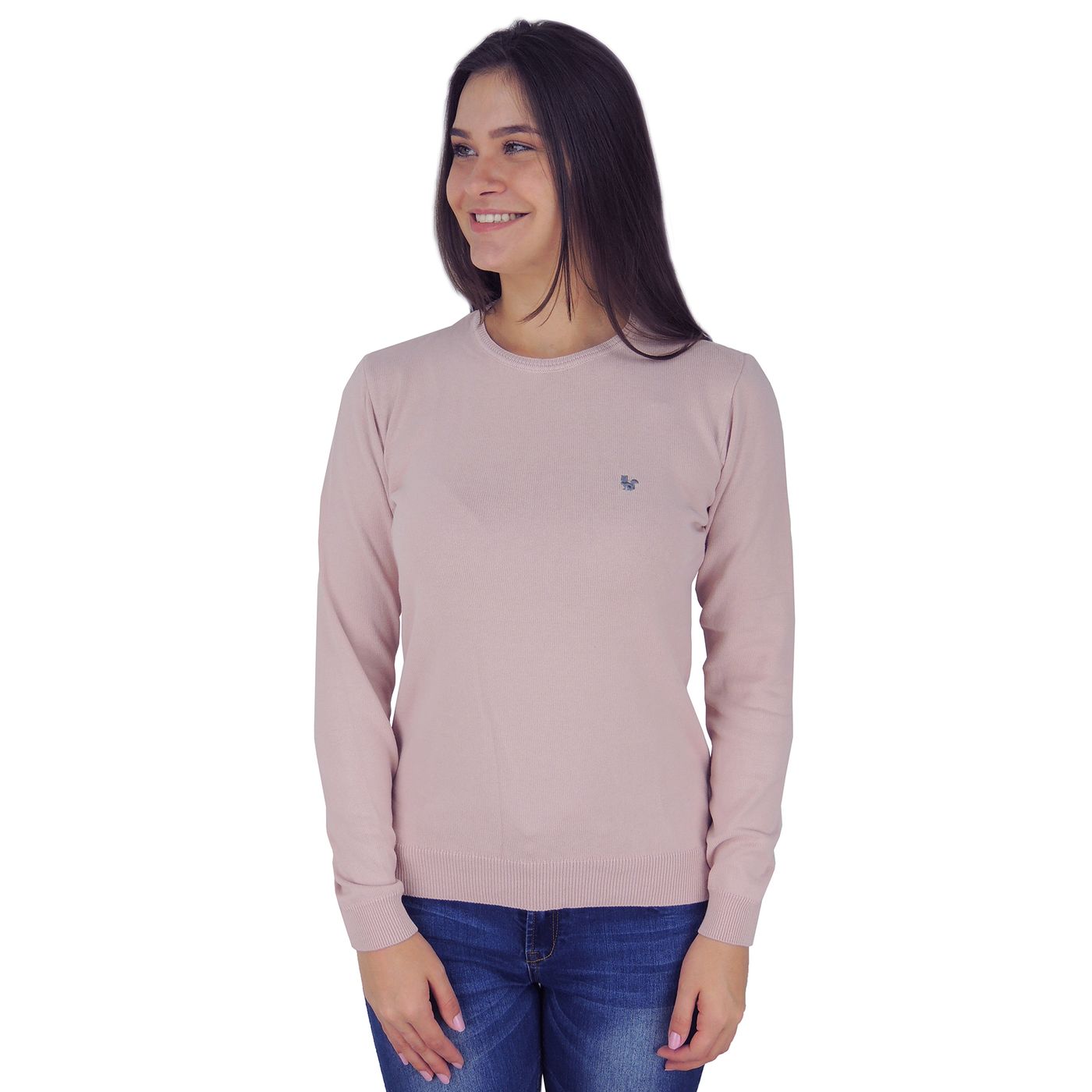Suéter Feminino Rosa Pele em algodão premium - fieroshop