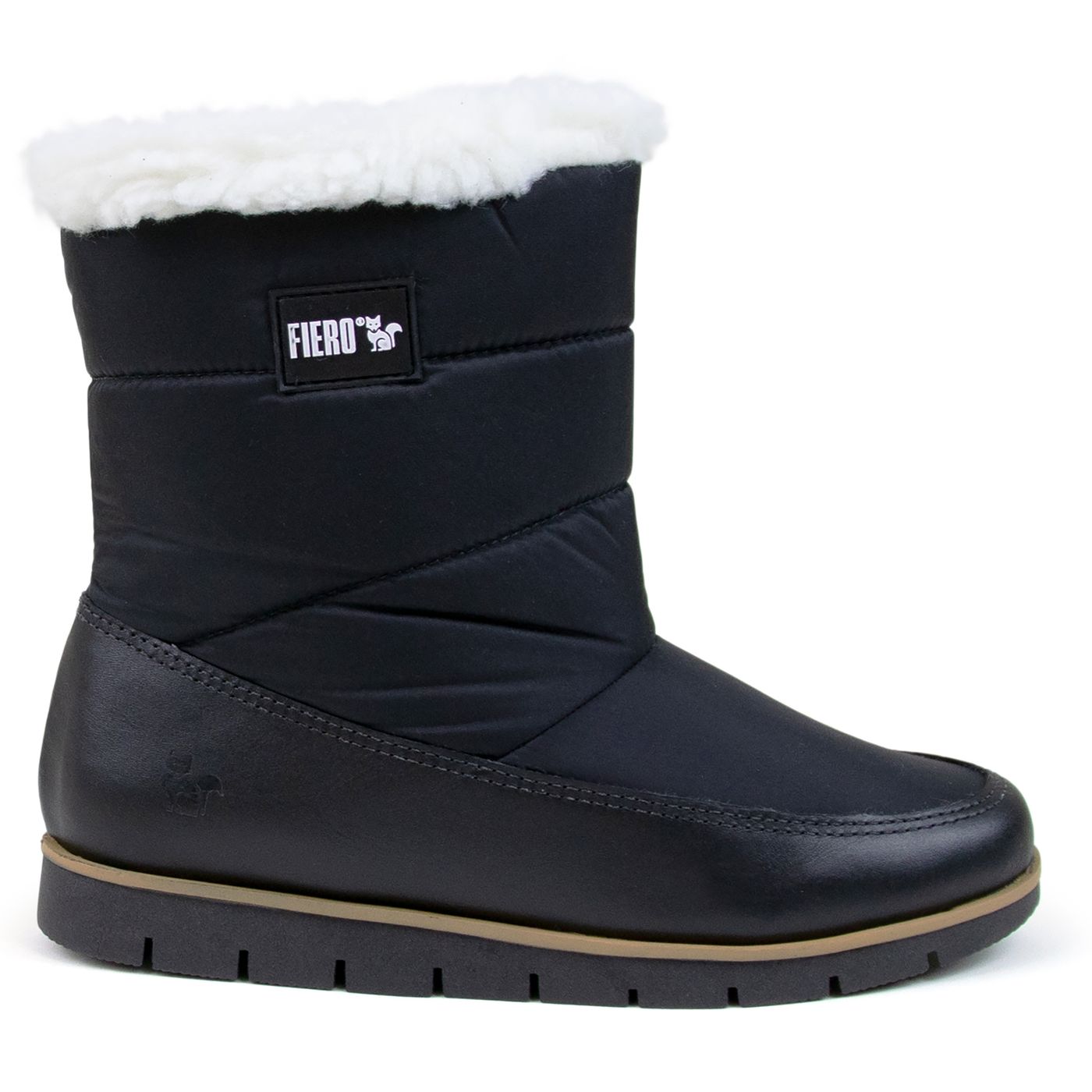 Bota Black Edition forrada em lã Snug boot - Fiero