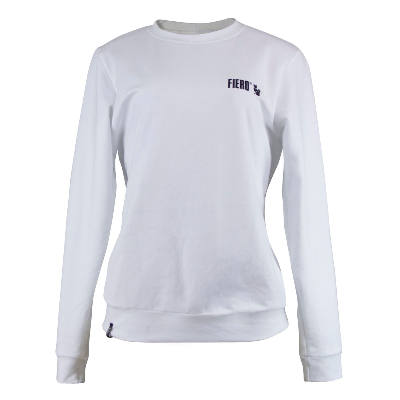 Moletom Feminino Básico Liso Branco Aveludado UV 50+ - Fiero - Fiero