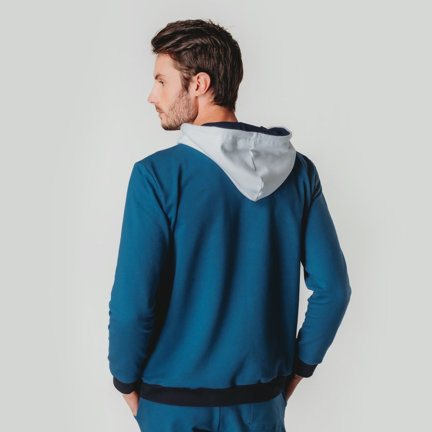 Moletom Canguru Masculino Azul Colors Premium UV50+ | Fiero - Fiero