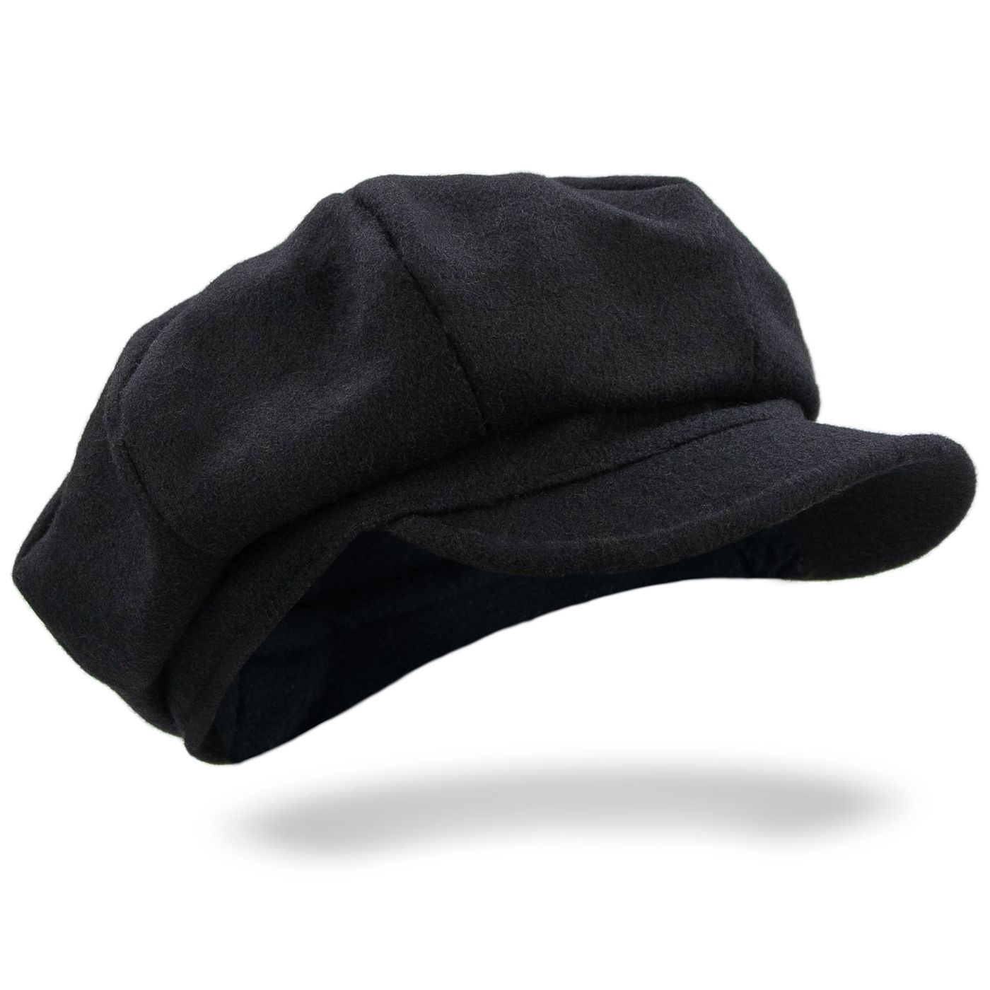 Boina térmica feminina 8 gomos em lã Montaigne preta - Fiero