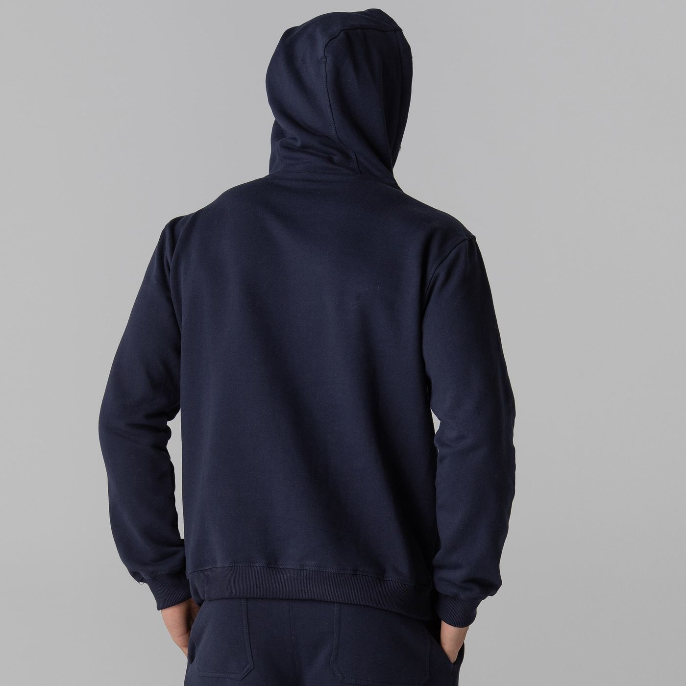 Moletom azul marinho masculino peluciado com capuz - Fiero