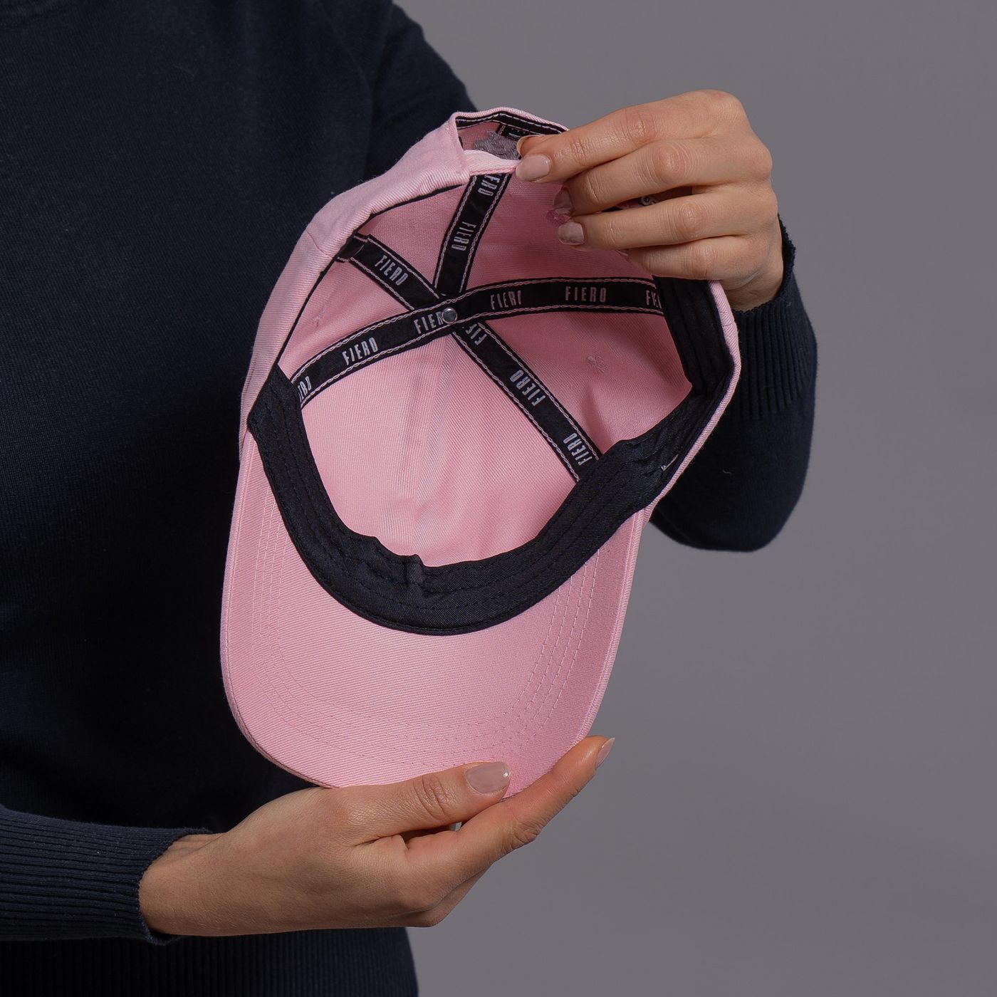 Boné rosa de algodão Fiero Space - Fiero