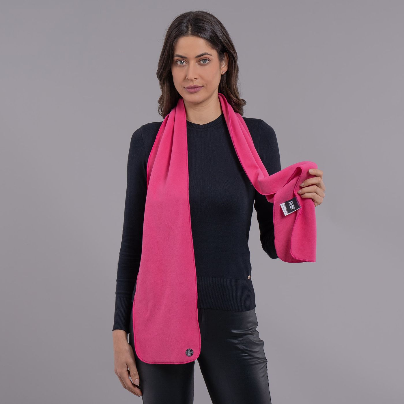 Cachecol Térmico Feminino Rosa em Sense Fleece | Fiero - Fiero